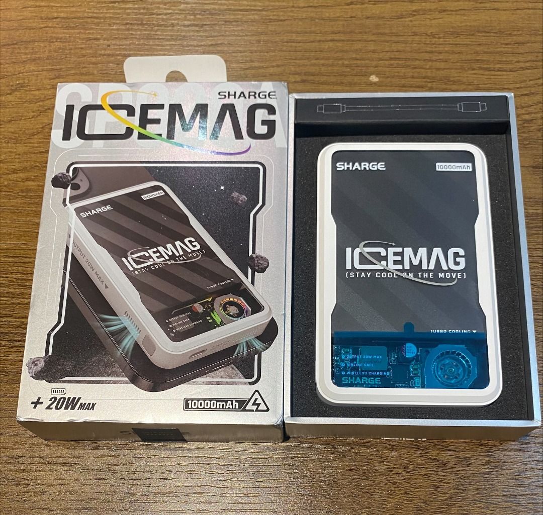 Shargeek ICEMAG 10000mAh 20W, MagSafe Ice-cooling Transparent Power ...