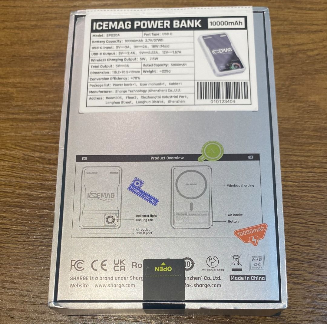 Shargeek ICEMAG 10000mAh 20W, MagSafe Ice-cooling Transparent Power ...