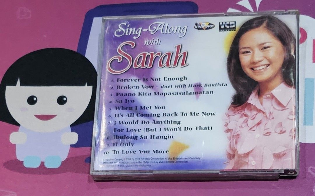 Sing along with Sarah - VCD VG condition, Hobbies & Toys, Music & Media, CDs & DVDs on Carousell