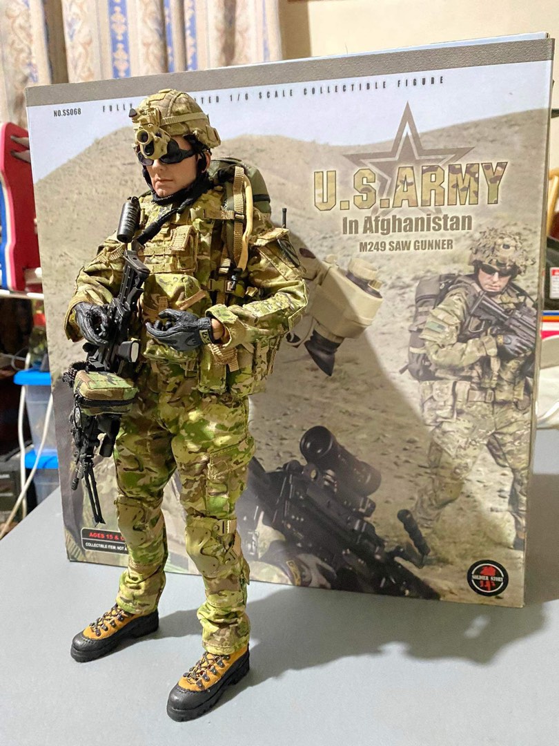 Soldier Story 1/6 U.S. Army In Afghanistan M249 Gunner, Hobbies & Toys ...