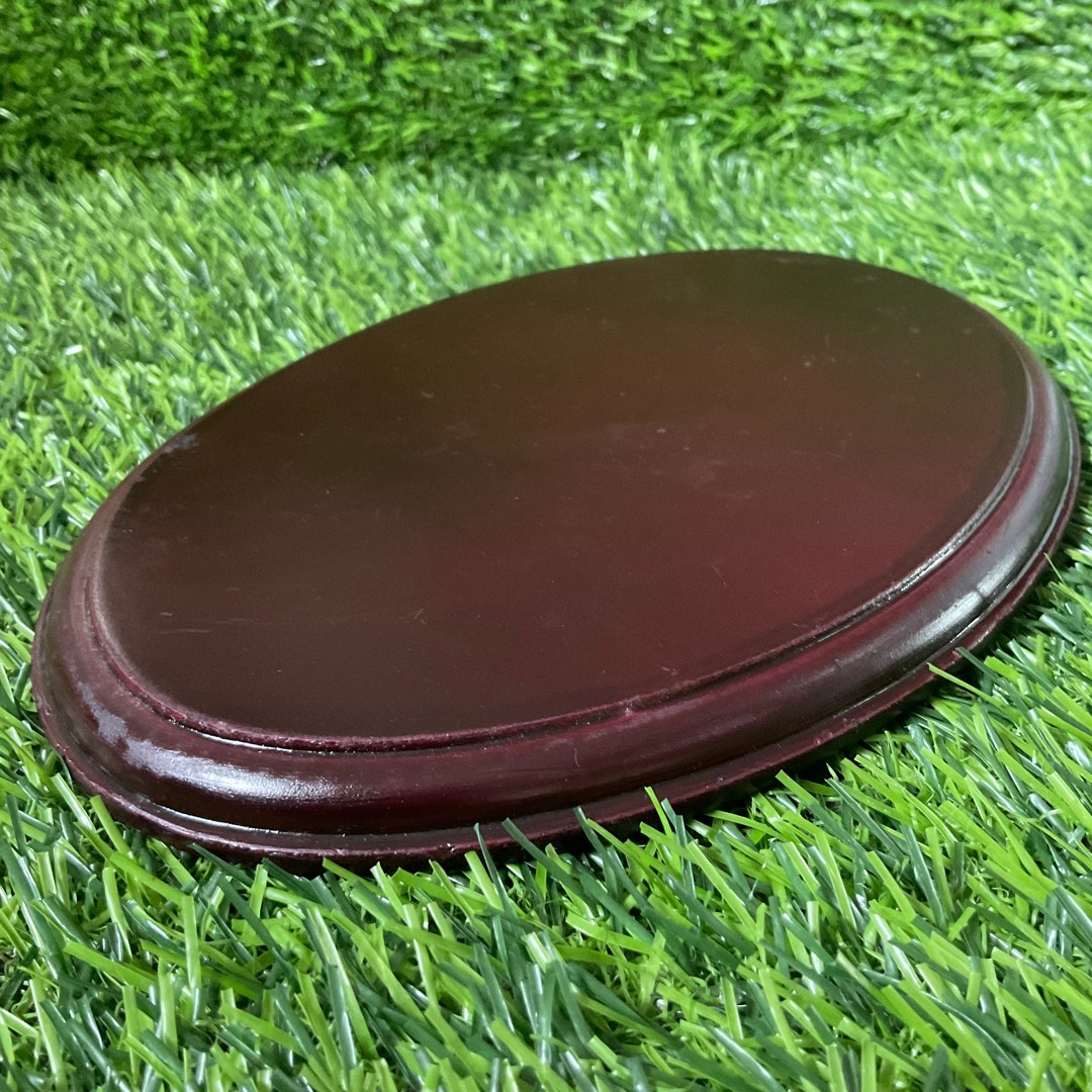 Solid Wood Oval Display Base 9 X 6 5 Inches P199 00 Furniture
