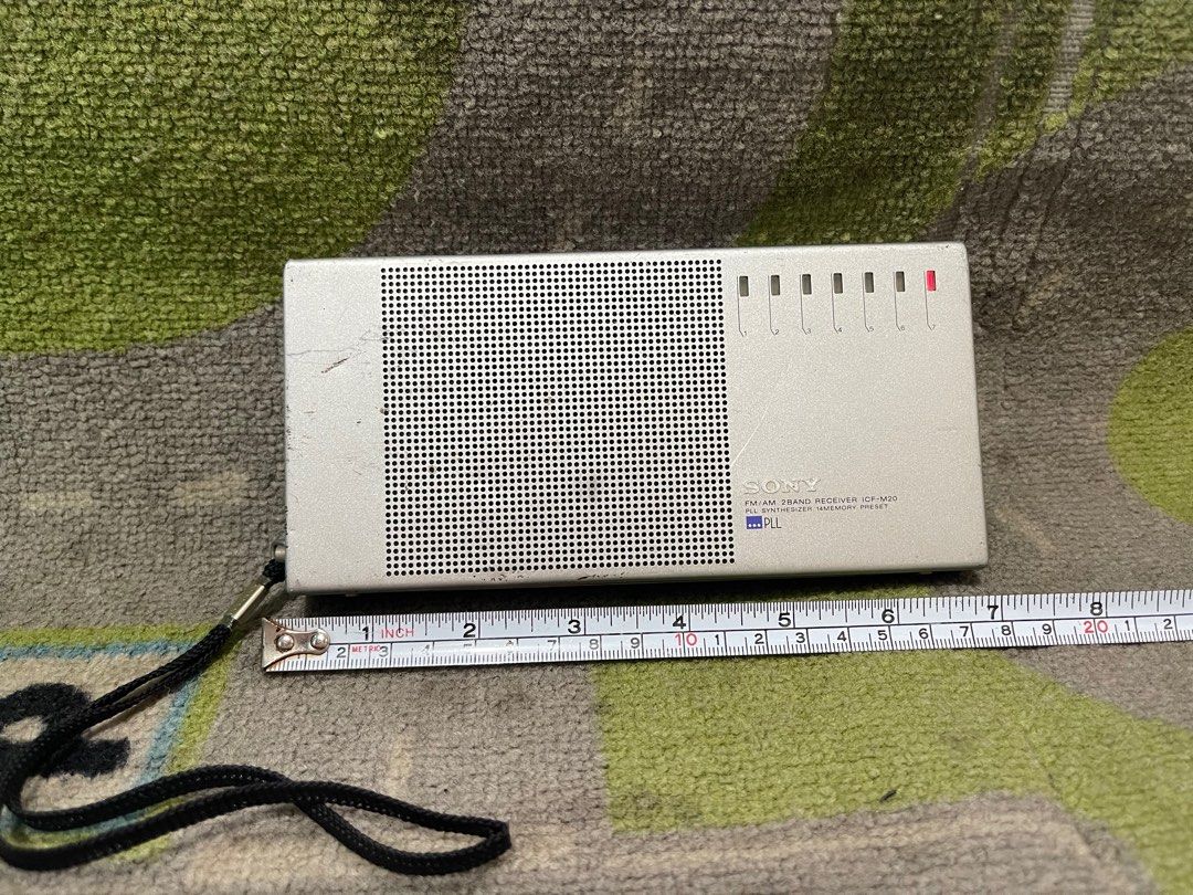 Sony vintage transistor 2 band radio made in Japan silver metal face ...