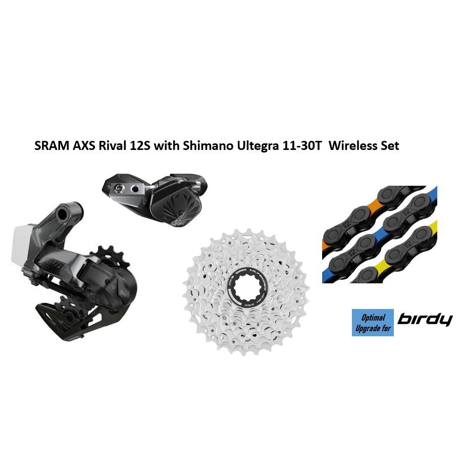 SRAM eTap 12S Rival AXS/Force with Ultegra 12S upgrade Kit for Birdy ...