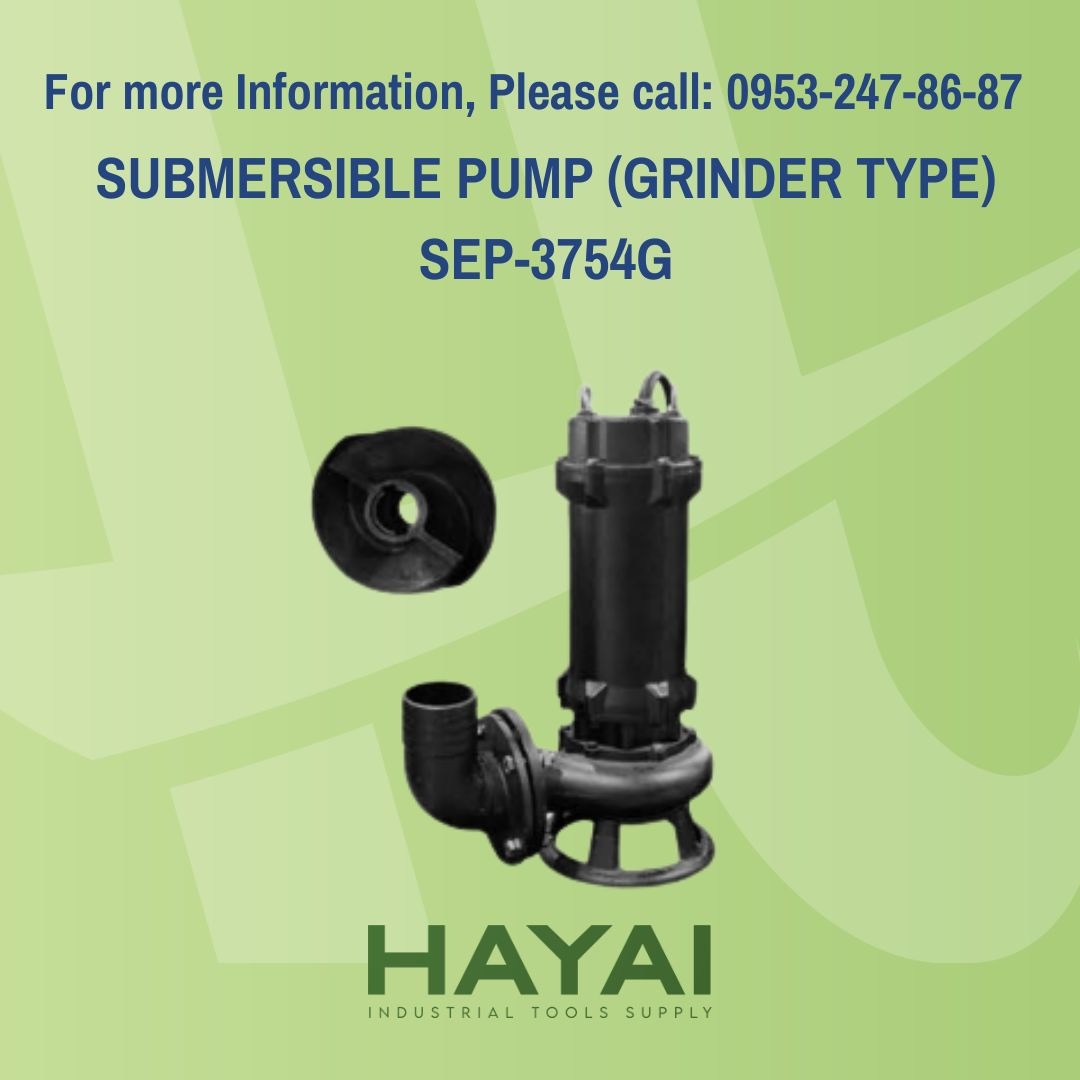 SUBMERSIBLE PUMP (GRINDER TYPE) SEP-3754G, Commercial & Industrial ...