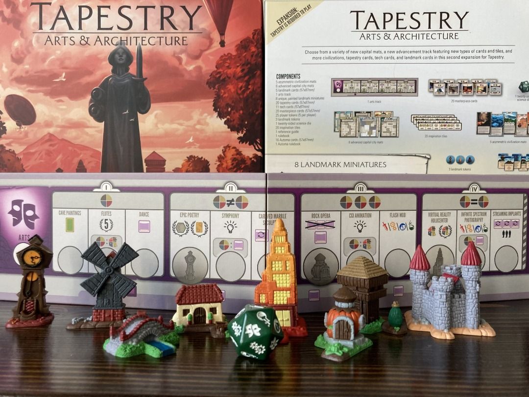 Tapestry board game and 2 expansions (Plans & Ploys, Arts and ...