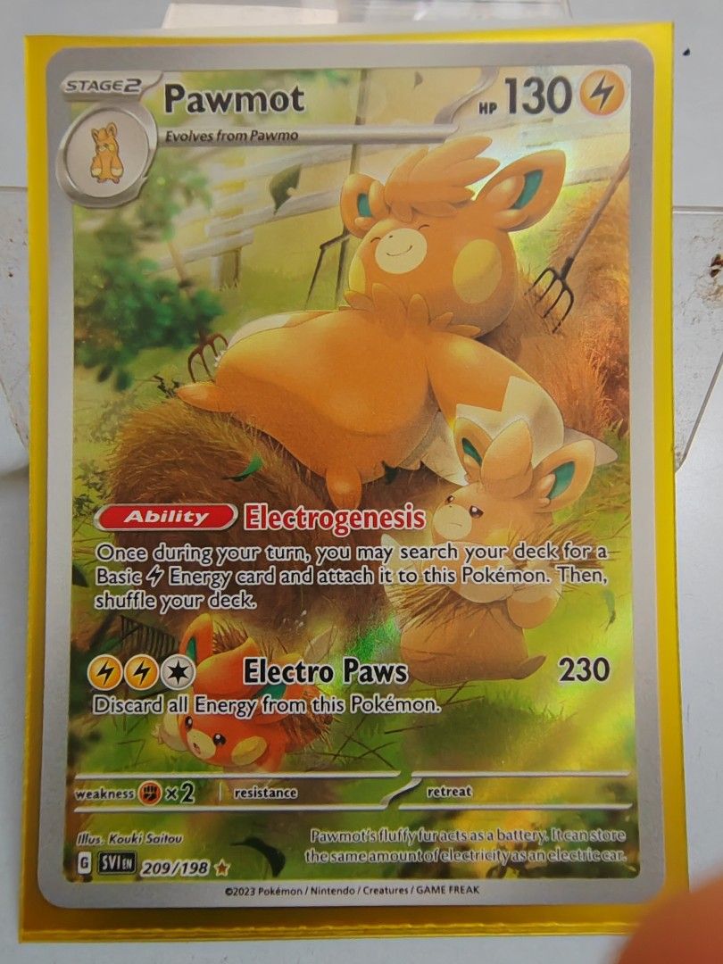 Tcg pawmot full art pokemon card, Hobbies & Toys, Toys & Games on Carousell