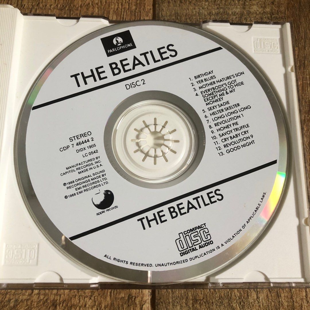 The Beatles - White Album Cd Thick Case, Hobbies & Toys, Music & Media ...