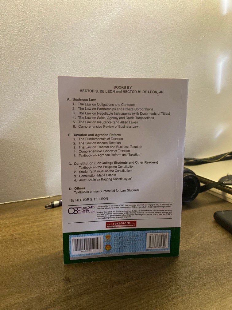 The Law on Obligations and Contracts by Hector S. De Leon and Hector M ...