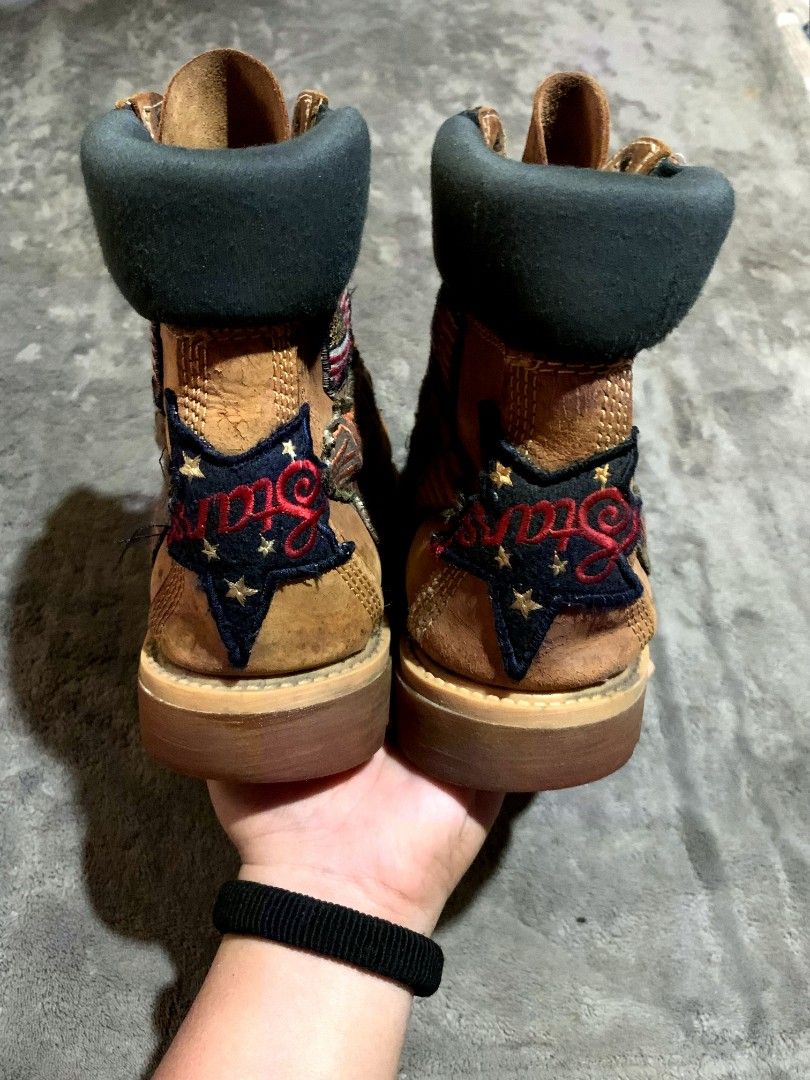 TIMBERLAND CLASSIC PREMIUM BOOTS CUSTOM PATCHES, Men's Fashion ...