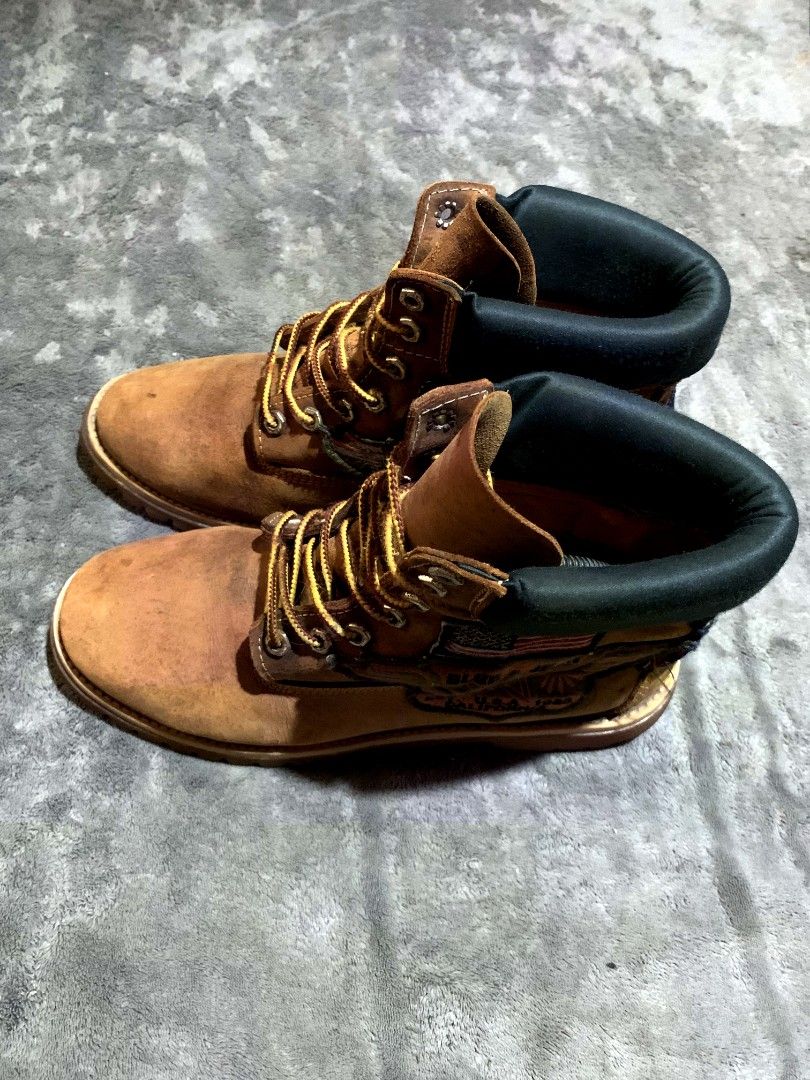 TIMBERLAND CLASSIC PREMIUM BOOTS CUSTOM PATCHES, Men's Fashion ...