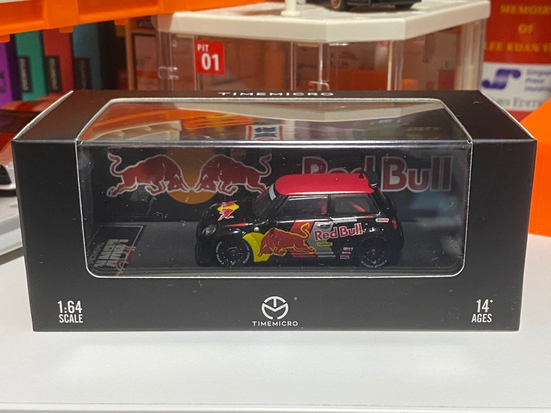 Time Micro Red Bull Mini Cooper, Hobbies & Toys, Toys & Games on Carousell