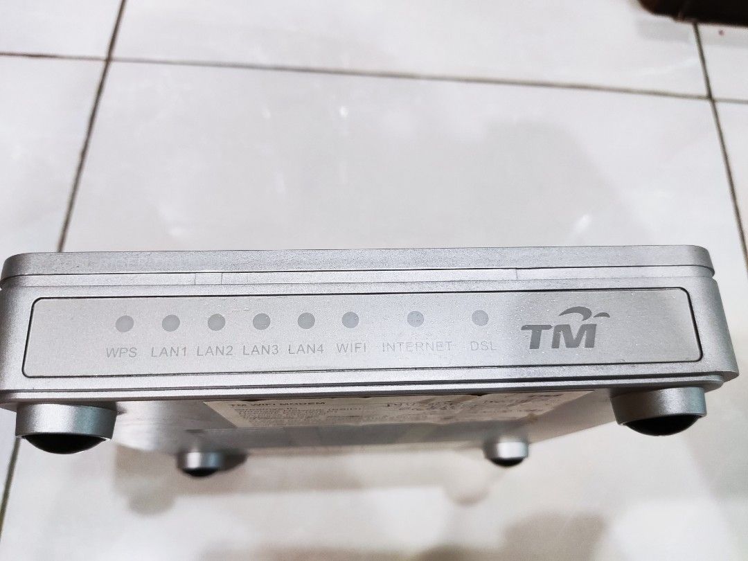 Tm Modem Router Silver Colour Computers And Tech Parts And Accessories Networking On Carousell