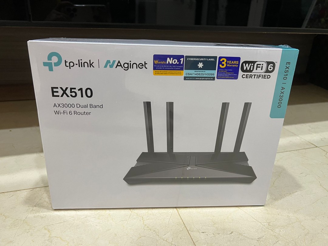TP-Link EX510 AX3000 Dual Band Wifi-6 router, Computers & Tech, Parts ...