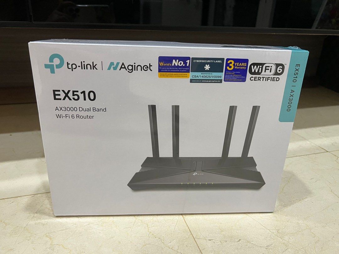 TP-Link EX510 AX3000 Dual Band Wifi-6 router, Computers & Tech, Parts ...