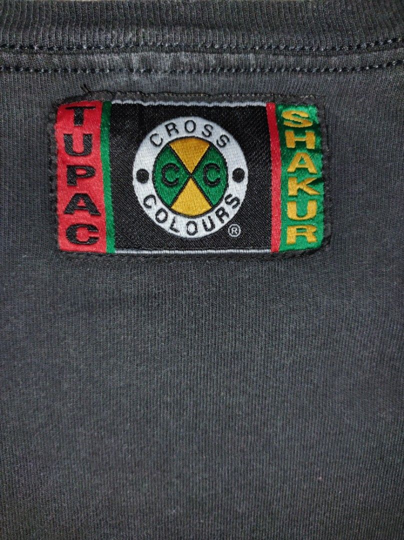 Tupac Shakur Cross Colours, Men's Fashion, Tops & Sets, Tshirts & Polo ...