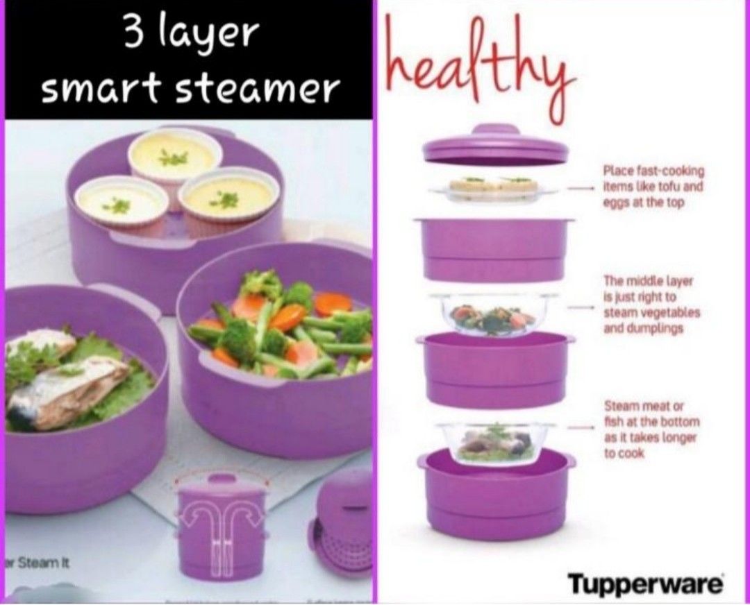 TUPPERWARE SMART STEAMER, Furniture & Home Living, Kitchenware ...