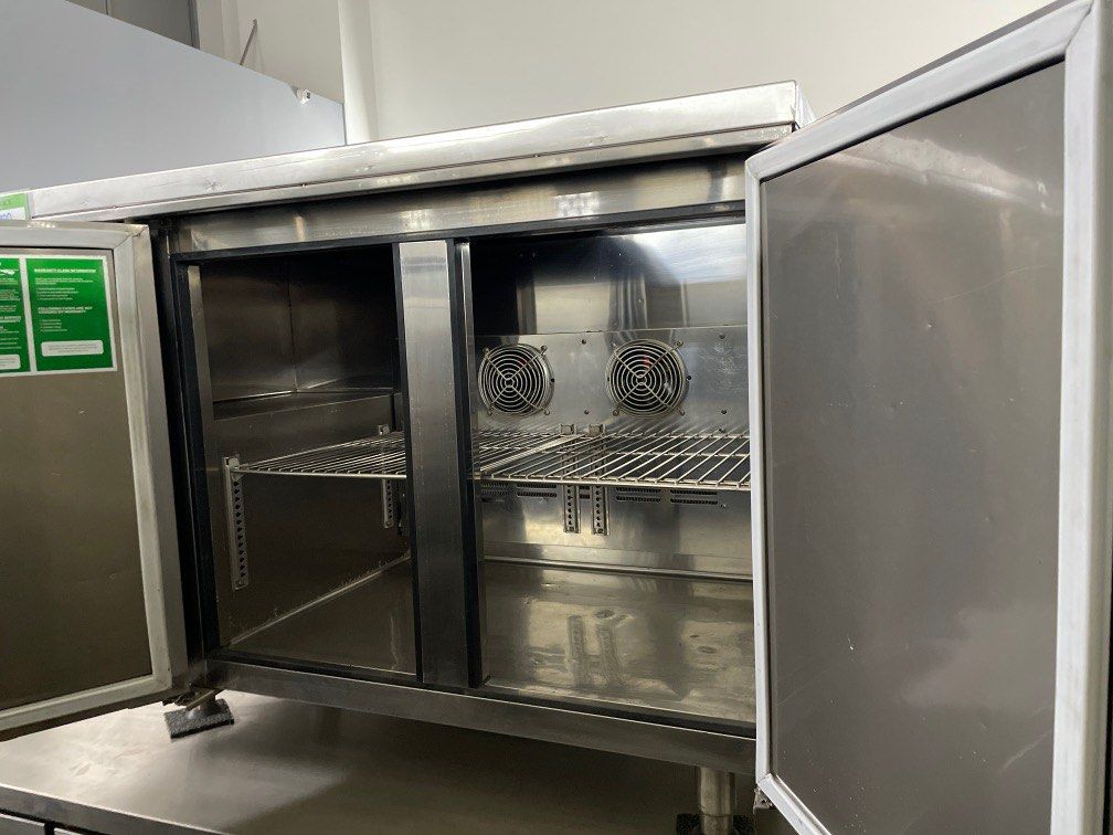 Turbo air 2 door open top counter chiller / commercial counter chiller ...