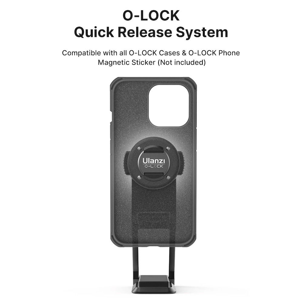Ulanzi O-LOCK Z-Style Stand Quick Release Mount for Smartphone, Mobile ...