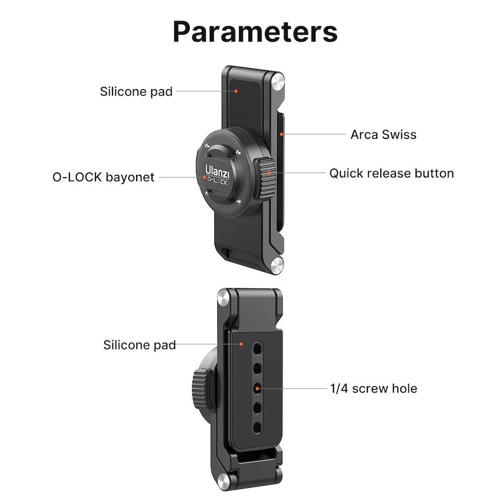 Ulanzi O-LOCK Z-Style Stand Quick Release Mount for Smartphone, Mobile ...