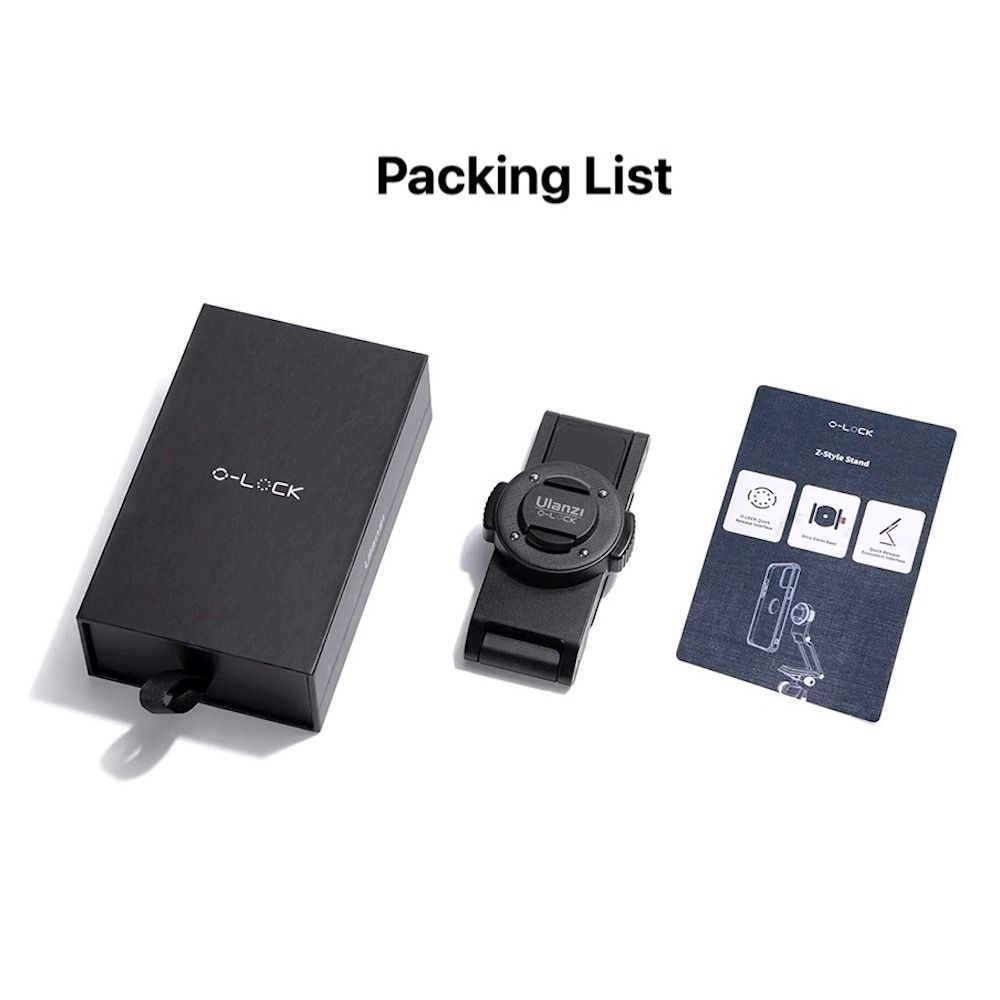 Ulanzi O-LOCK Z-Style Stand Quick Release Mount for Smartphone, Mobile ...