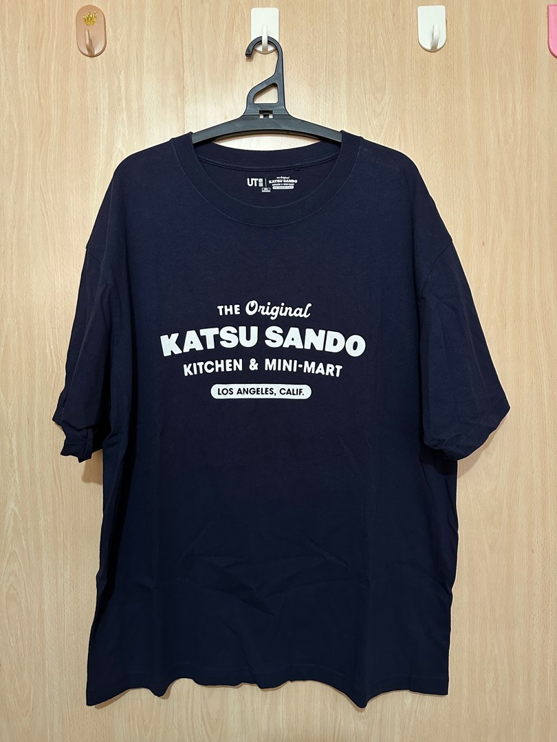 Uniqlo x KATSU SANDO tee, 男裝, 上身及套裝, T-shirt、恤衫、有領衫 - Carousell