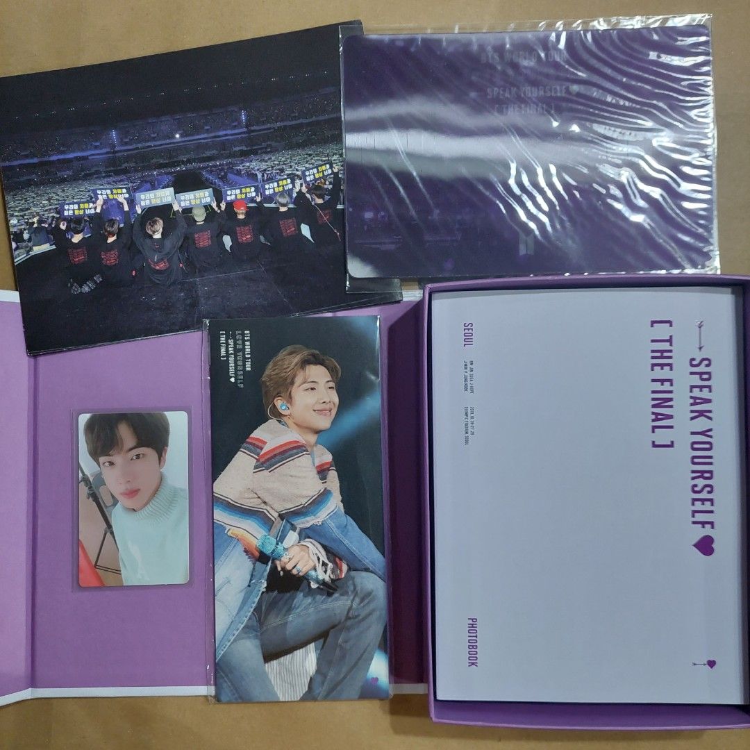 Unsealed BTS Speak Yourself The Final with Jin pc, complete inclusions ...