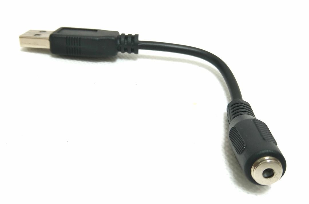 USB to 2.5mm female Audio jack-port Microphone Adapter Cable, Audio ...