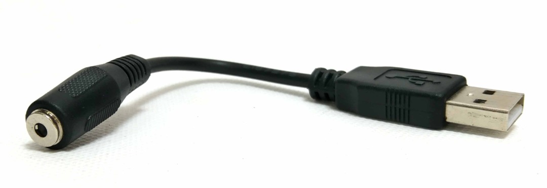 USB to 2.5mm female Audio jack-port Microphone Adapter Cable, Audio ...