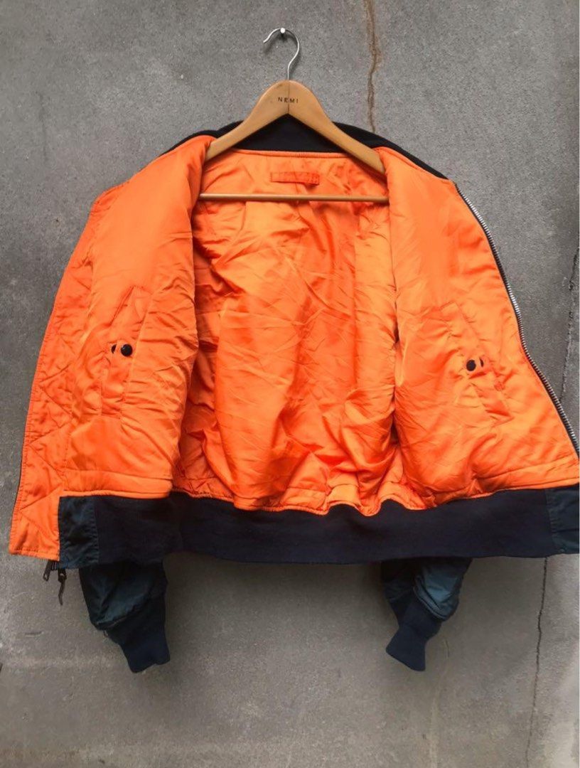 Vintage alpha industrie Bomber Flight MA Jacket Navy/ Black GRAILED, Men's Fashion, Coats ...