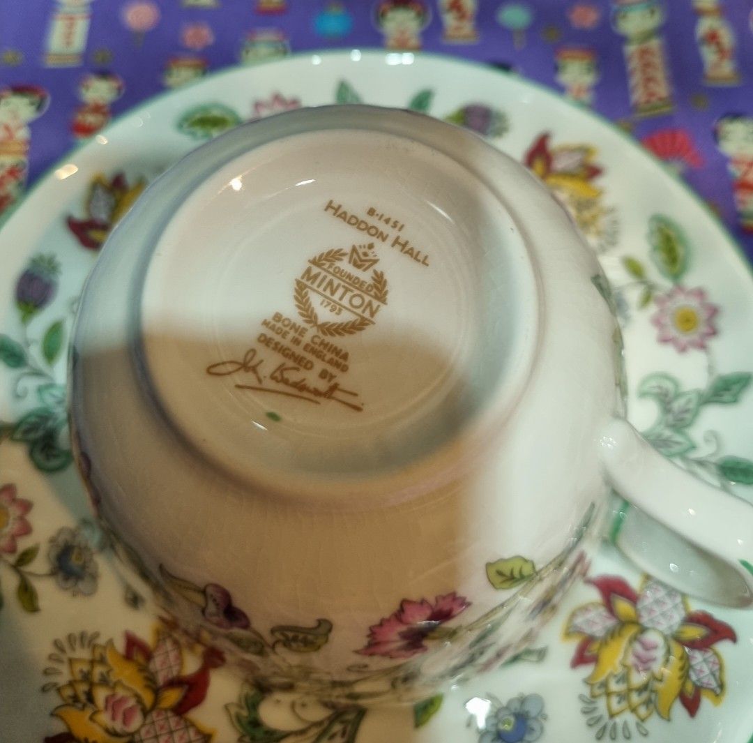 Vintage Minton Haddon Hall Teacup And Saucer, Hobbies & Toys ...