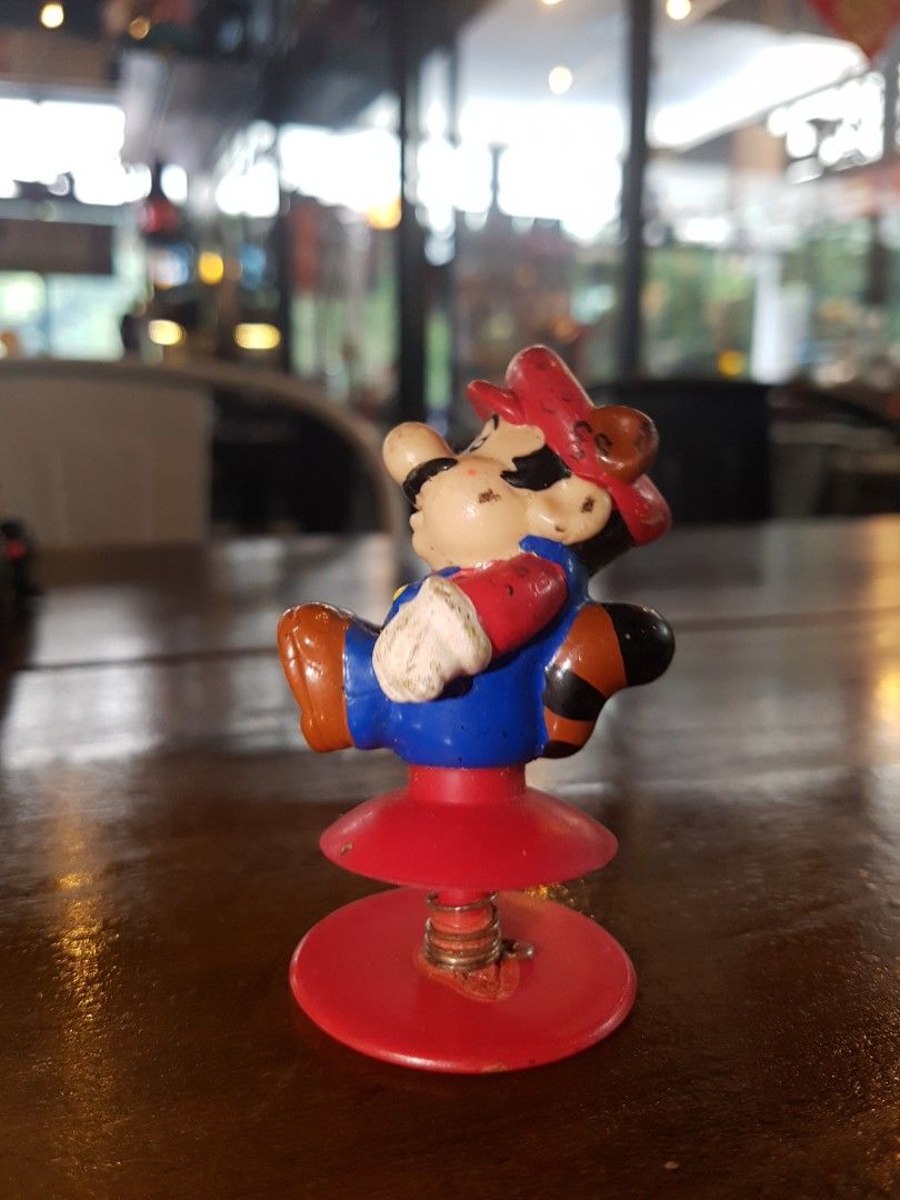 Vintage Super Mario Racoon Mario Bobble Figurine, Hobbies & Toys ...