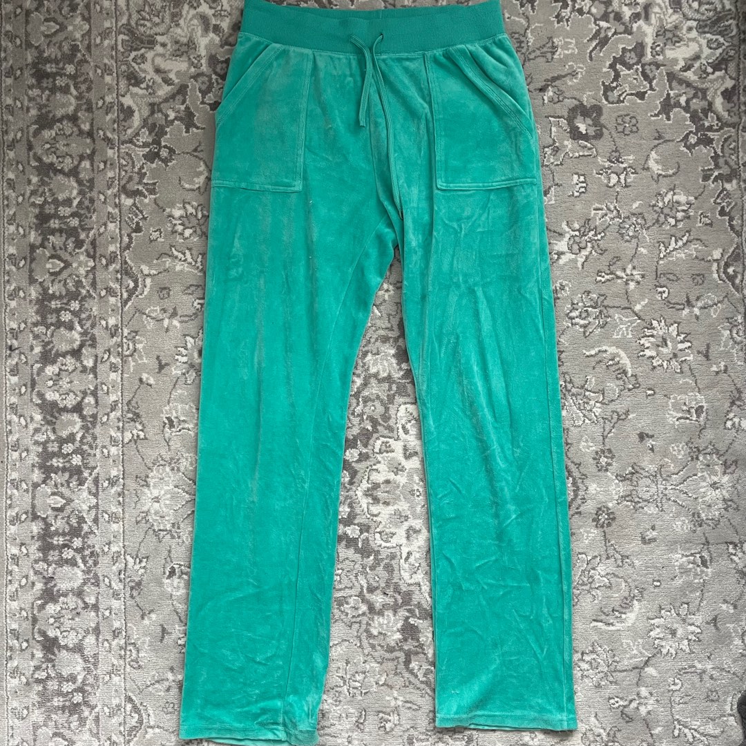 Vintage Turquoise Sweatpants, Women's Fashion, Bottoms, Other Bottoms ...