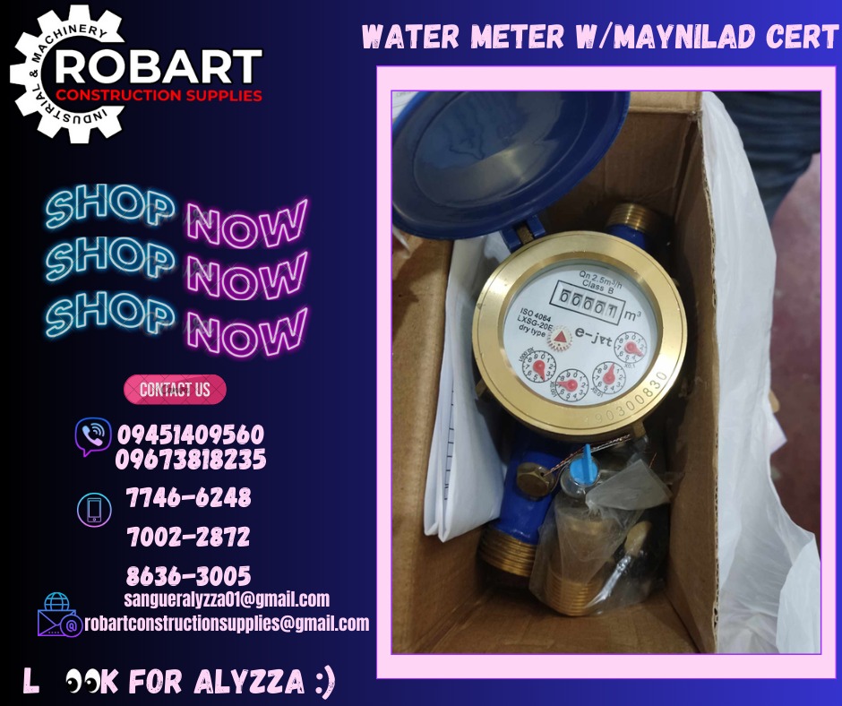 Water meter with maynilad cert, Commercial & Industrial, Construction ...