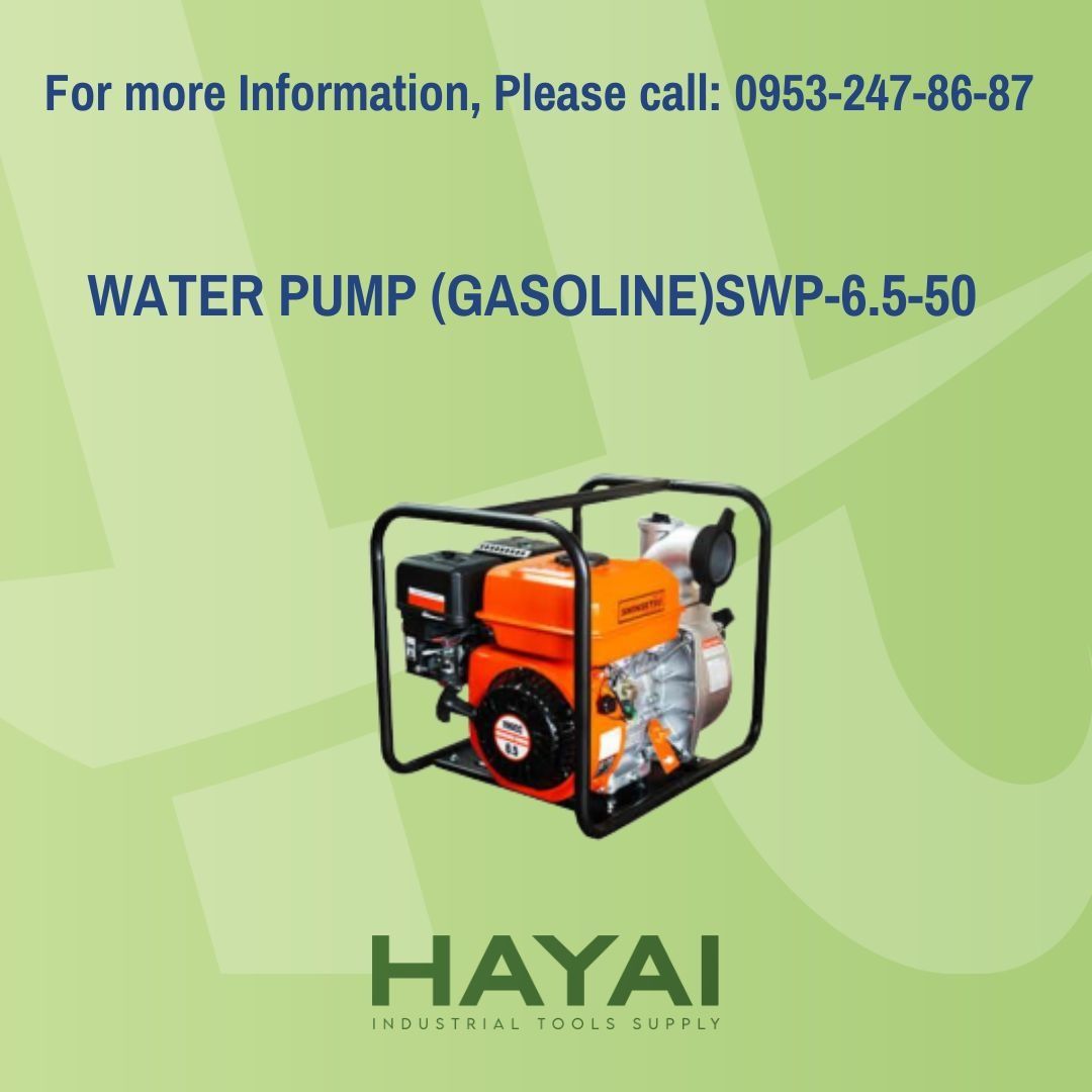 WATER PUMP (GASOLINE)SWP-6.5-50, Commercial & Industrial, Construction ...