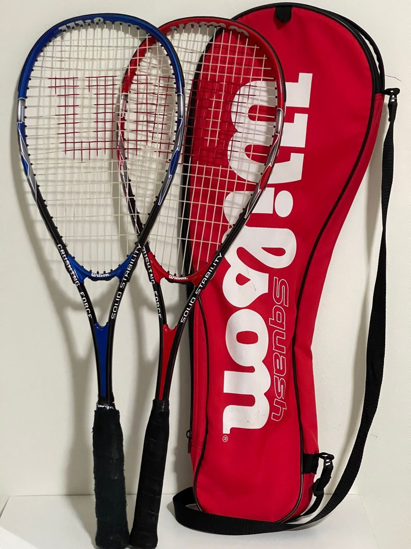 Wilson Squash Racket with bag - lightly used, Sports Equipment, Sports ...