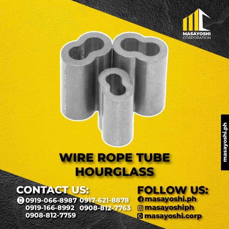 Wire Rope Tube Hourglass | Double-Hole | Aluminum Crimp Sleeve ...