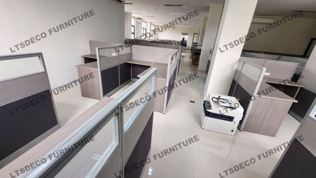 workstation office partition furniture bpo tables, Furniture & Home ...