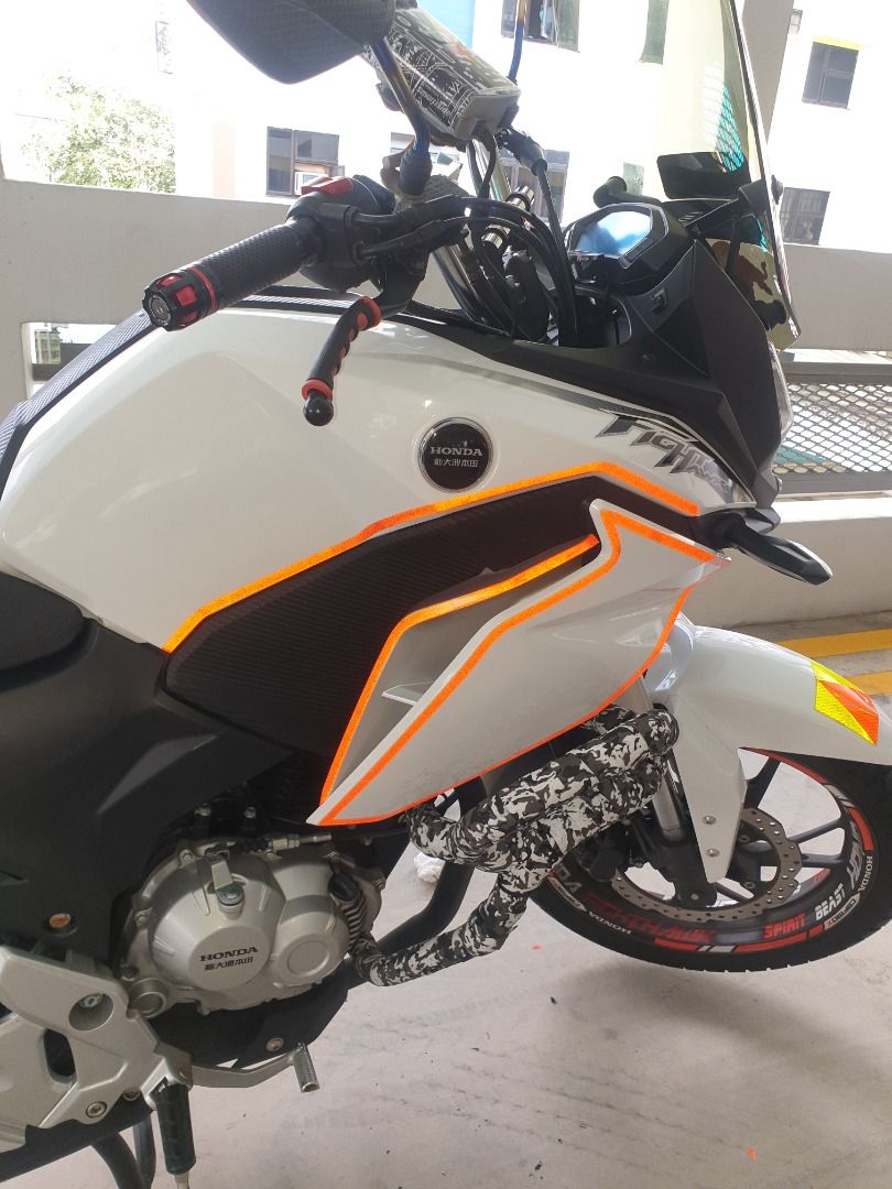 Yamaha Nmax 155 Motorcycle Body line stickers - Authentic Yellow 3M ...