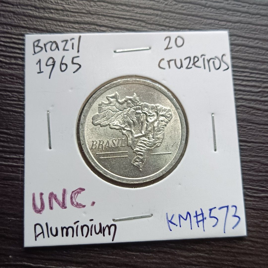 1965 Brazil 20 Cruzeiros - Map of Brazil, Hobbies & Toys, Collectibles ...