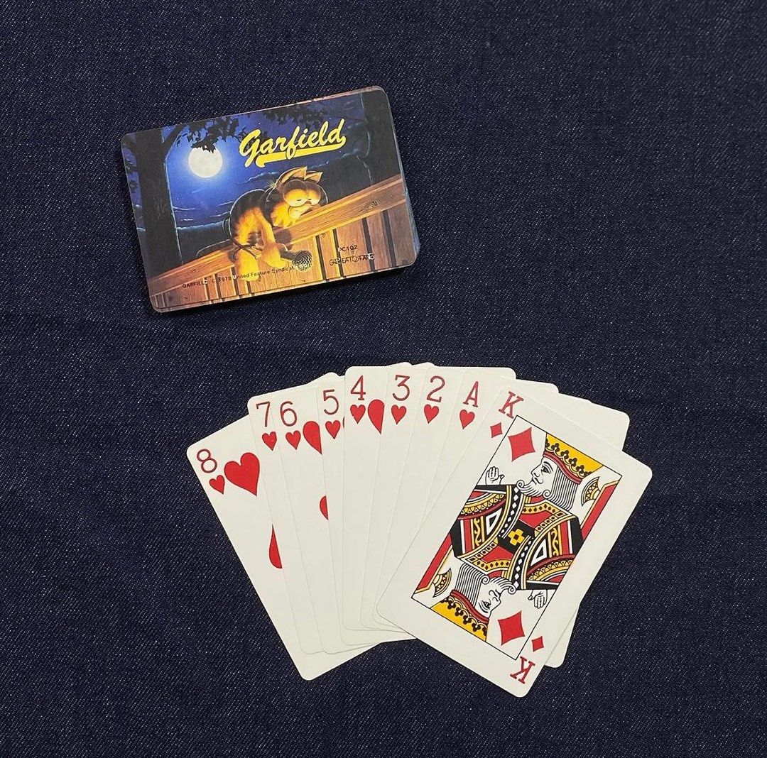 1978 Garfield Playing cards, Hobbies & Toys, Toys & Games on Carousell