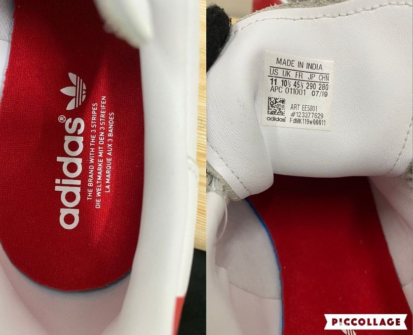 2370001084 ADIDAS TITAN SNEAKER SHOES WHITE/RED, Luxury, Sneakers ...