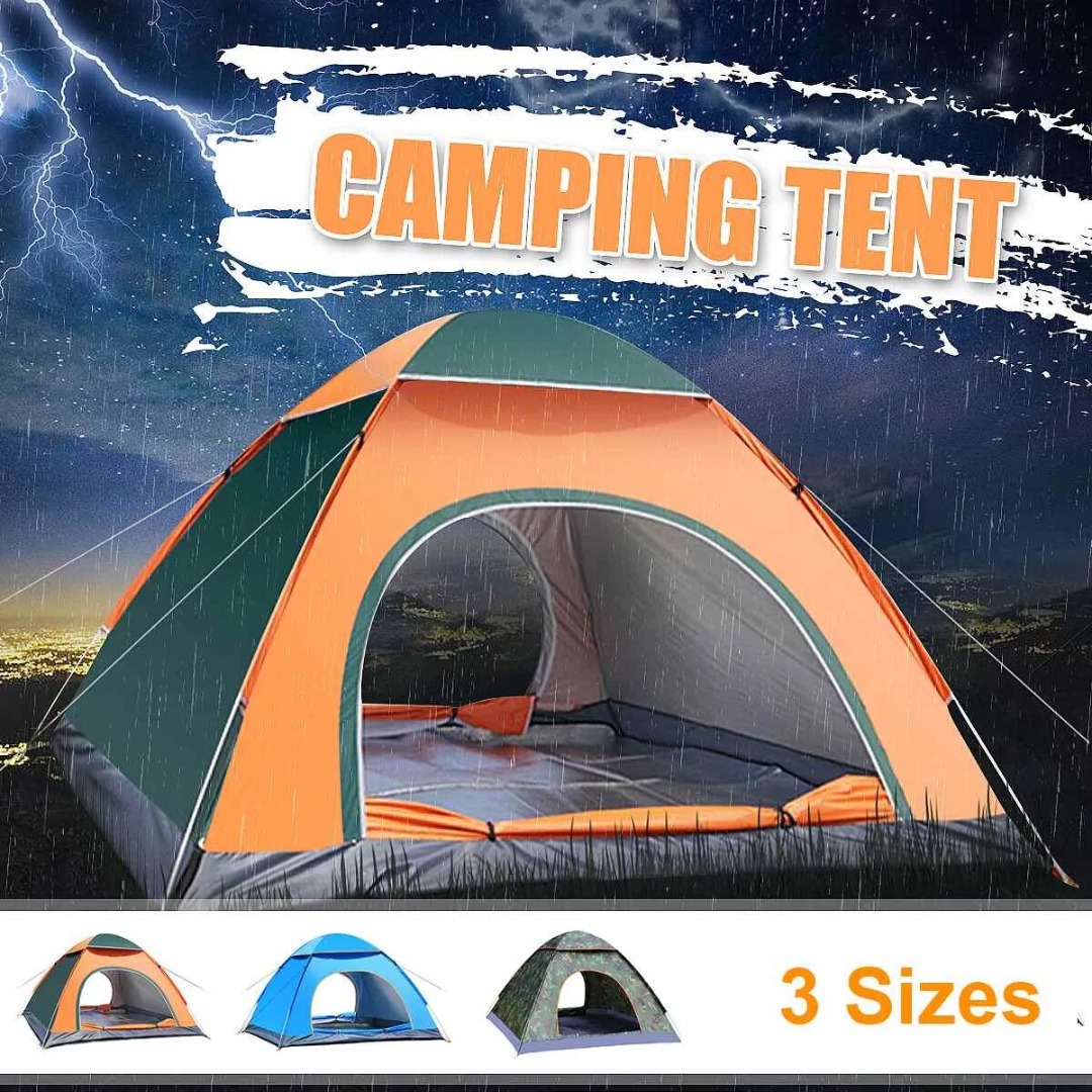 3-4 Person Outdoor Automatic Quick Open Tent Waterproof Tent Camping ...