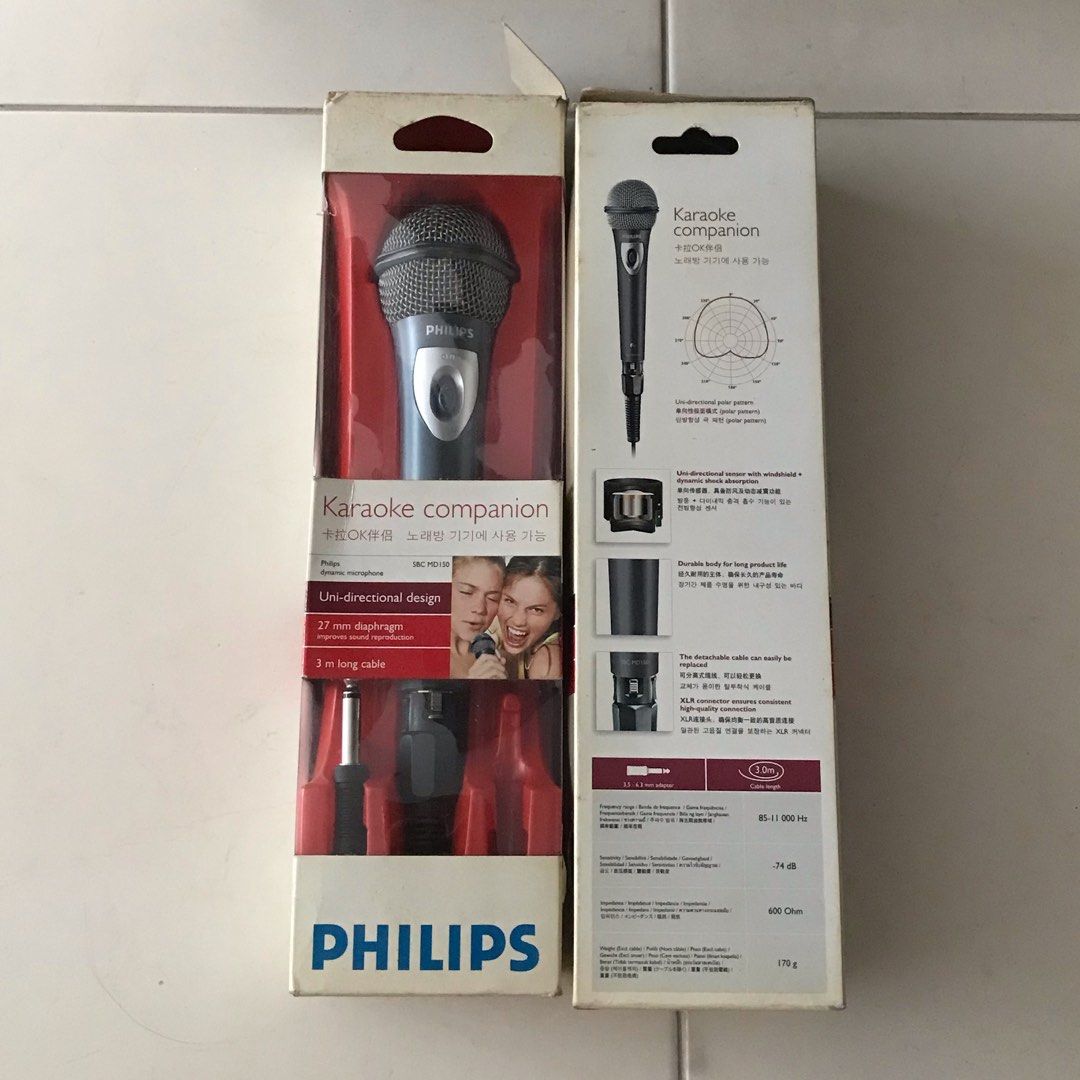( 2 for $5 ) Philips Microphone, Audio, Microphones on Carousell