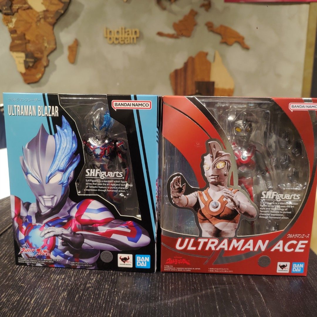 全新行版現貨 BANDAI 超人 s.h.figuarts SHF 超人艾斯 ACE /s.h.figuarts SHF 超人BLAZAR, 興趣及遊戲, 玩具 & 遊戲類 - Carousell