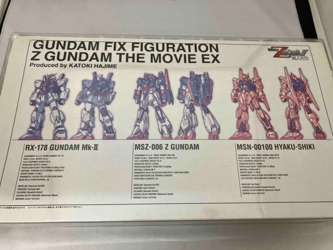 日本版 BANDAI GUNDAM FIX FIGURATION Z GUNDAM THE MOVIE EX ZETA GUNDAM・GUNDAM Mk-II・百式 Magnetic ...