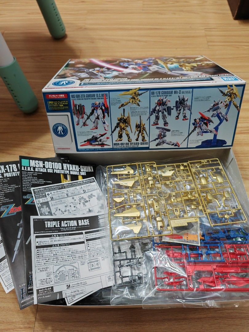 高達模型 Gundam Base 限定 HG 1/144 Zeta Gundam (U.C.0088), 高達MK-‖,百式 Set [Gryphios War Special Color ...