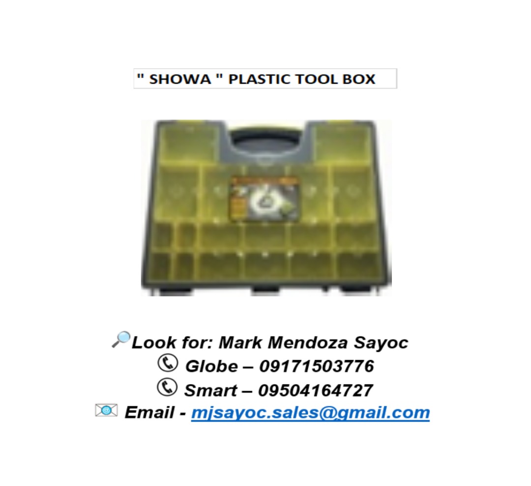 " SHOWA " PLASTIC TOOL BOX, Commercial & Industrial, Construction Tools & Equipment on Carousell