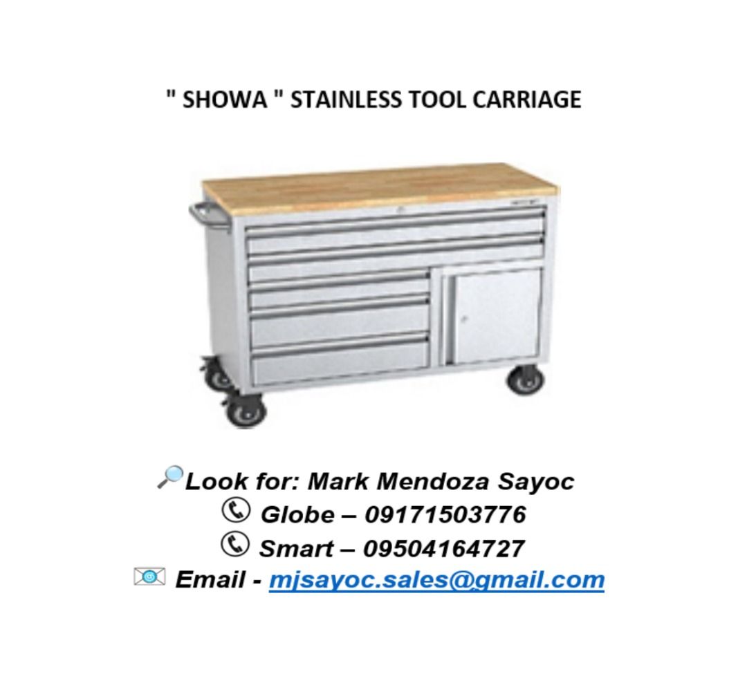 " SHOWA " STAINLESS TOOL CARRIAGE, Commercial & Industrial, Construction Tools & Equipment on ...