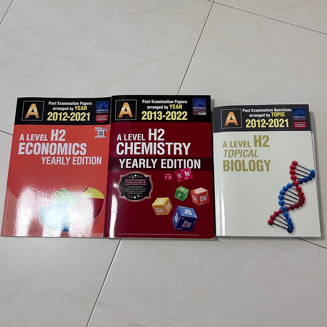 A level TYS H2 econs chemistry biology ten year series, Hobbies & Toys ...