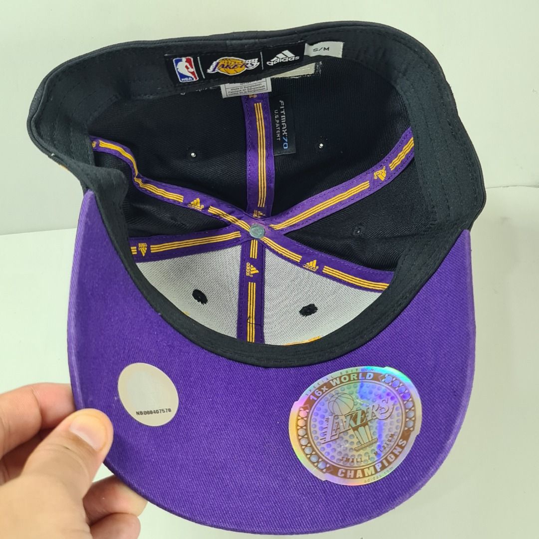 Adidas Lakers Close Cap (16x World Champions), Men's Fashion, Watches ...
